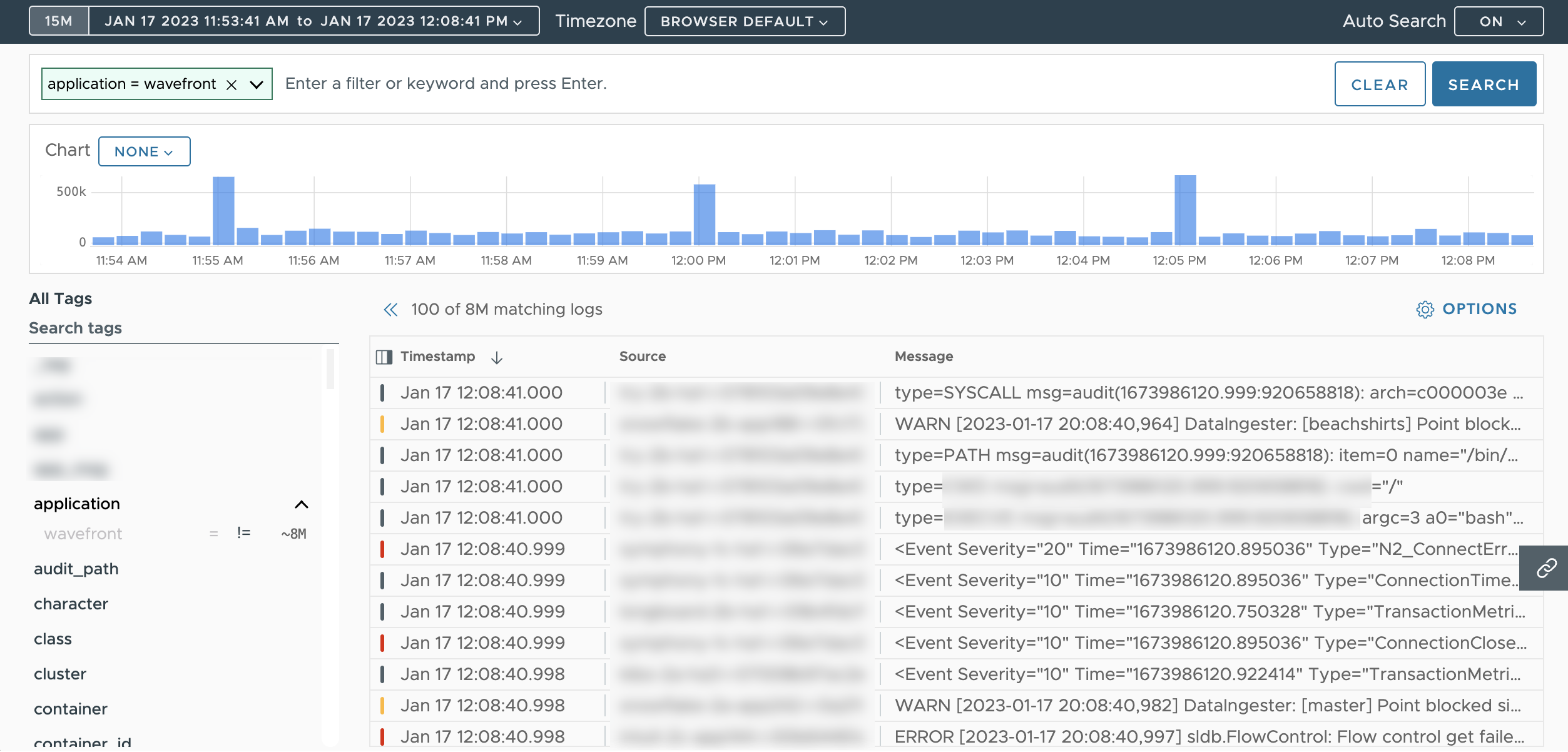 Get Started with Logs (Beta) | Tanzu Observability Documentation